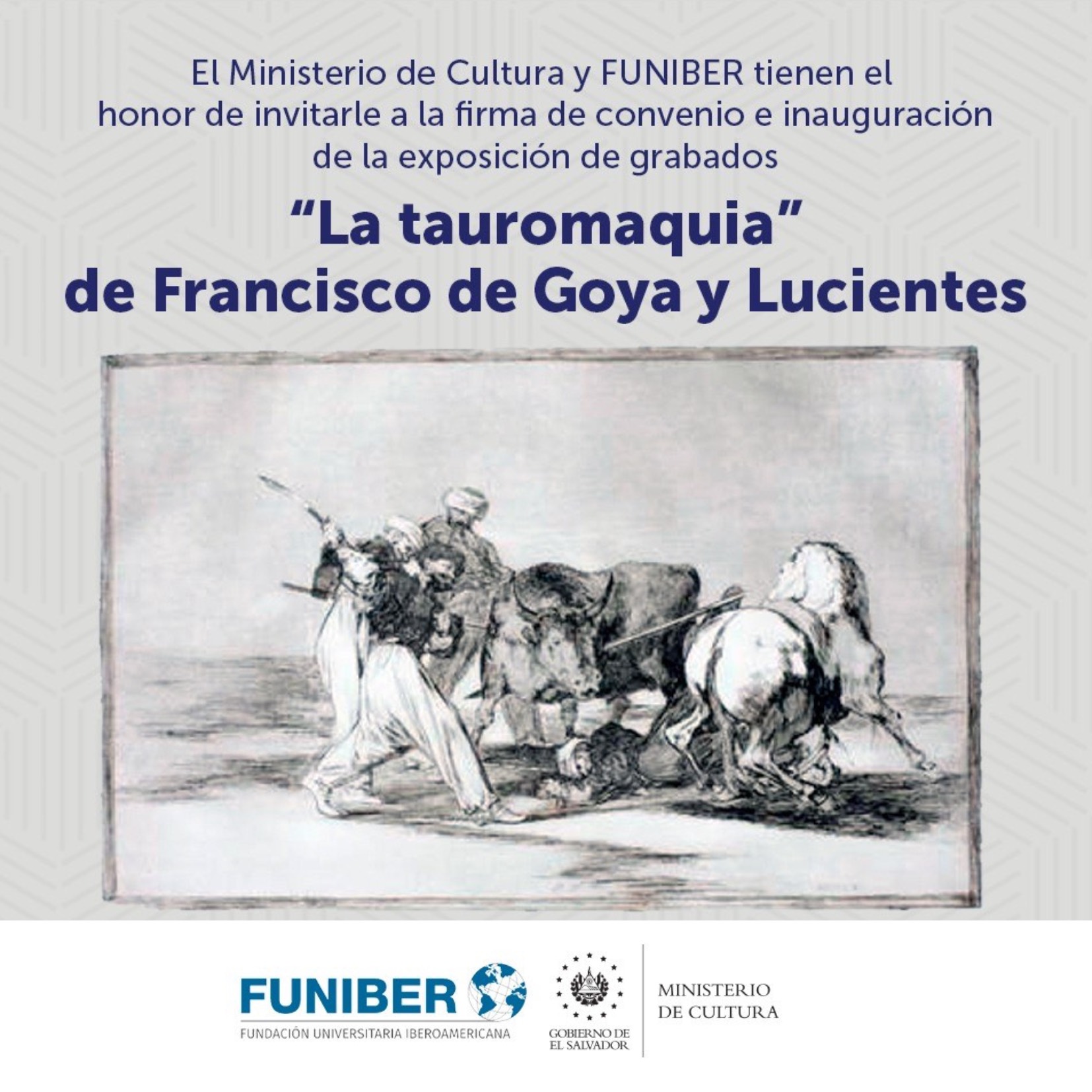 La Tauromaquia de Goya se expone en El Salvador - Obra Cultural - FUNIBER